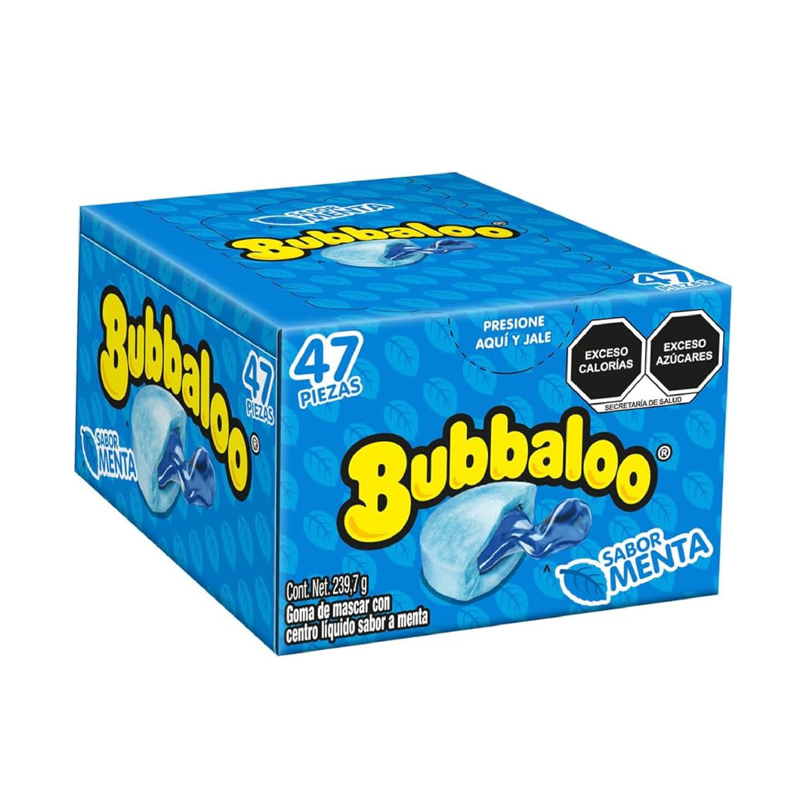 Bubbaloo Chicle sabor Menta Caja con 47 piezas – San Jorge Party