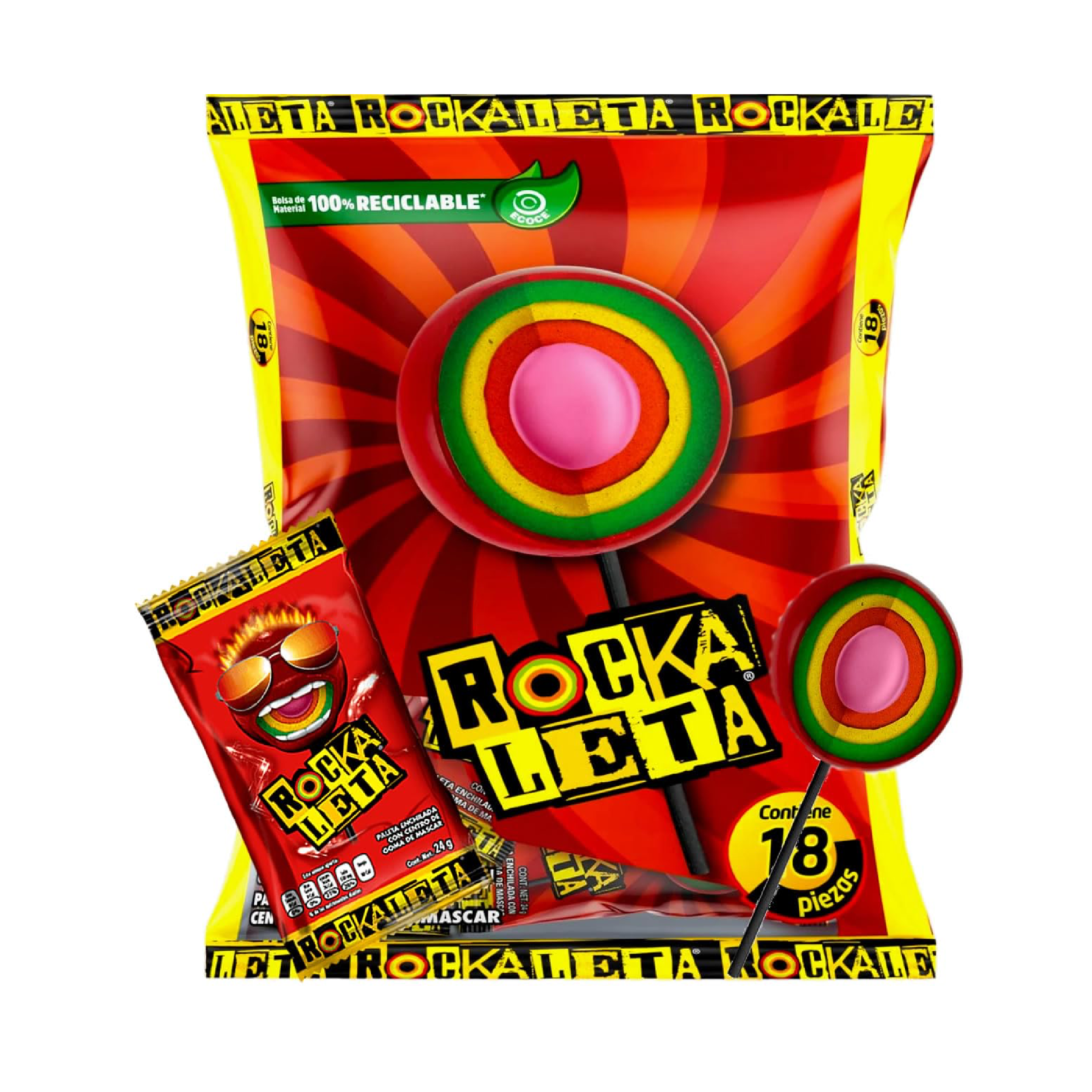 Rockaleta Paleta 18 paletas – San Jorge Party